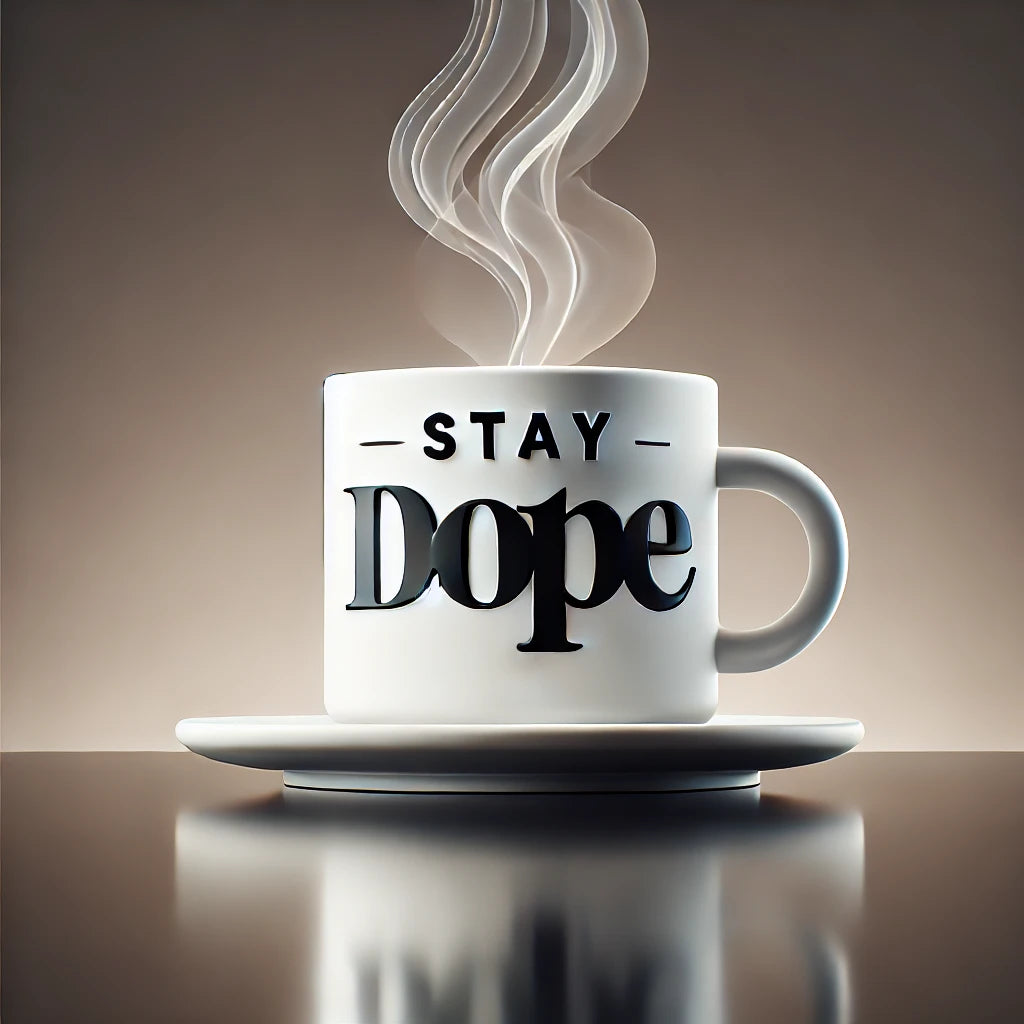 DALL_E_2024-12-08_11.17.01_-_A_modern_sleek_graphic_of_a_steaming_cup_of_coffee_with_the_words ...